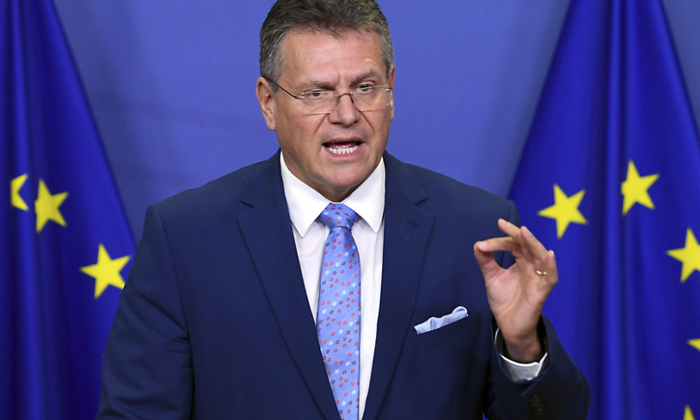 Maros Sefcovic de passage à Fribourg avant sa rencontre avec Cassis ...