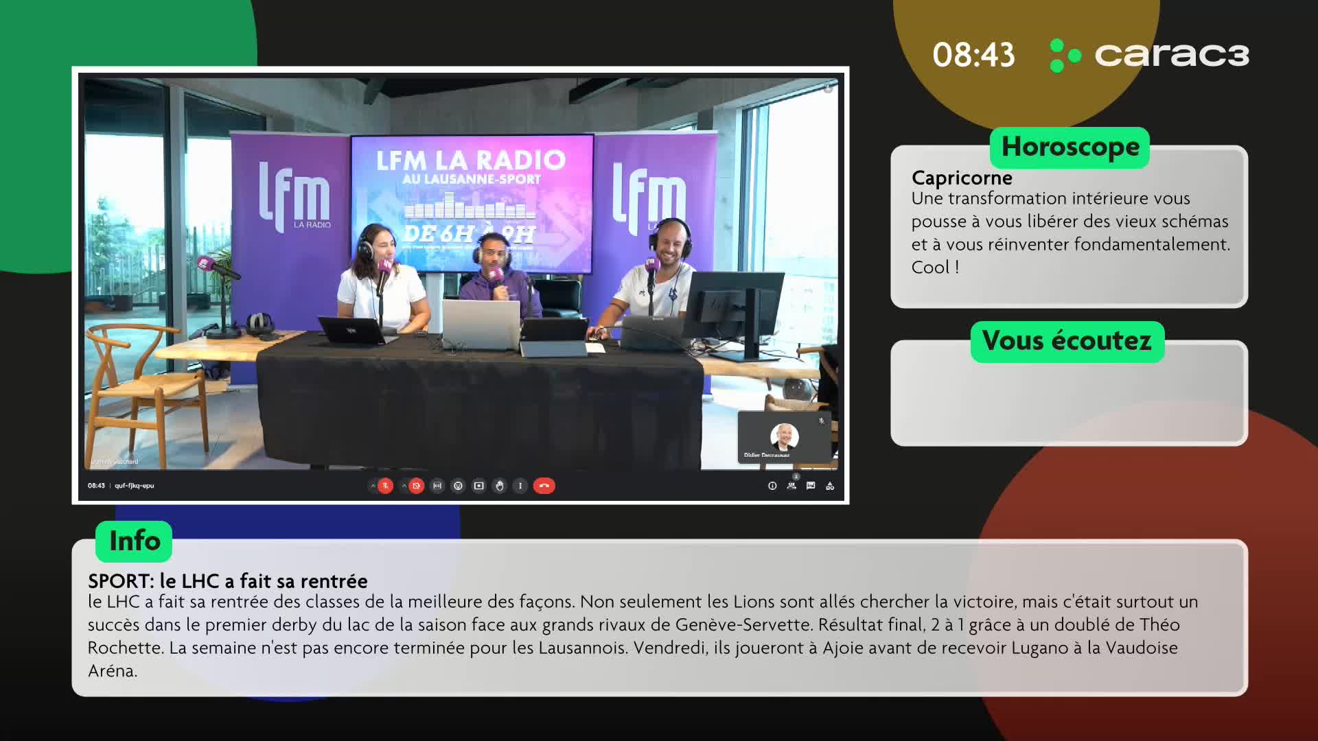Le 6/9 LFM, 18.09.2024 08:43 | LFM la radio